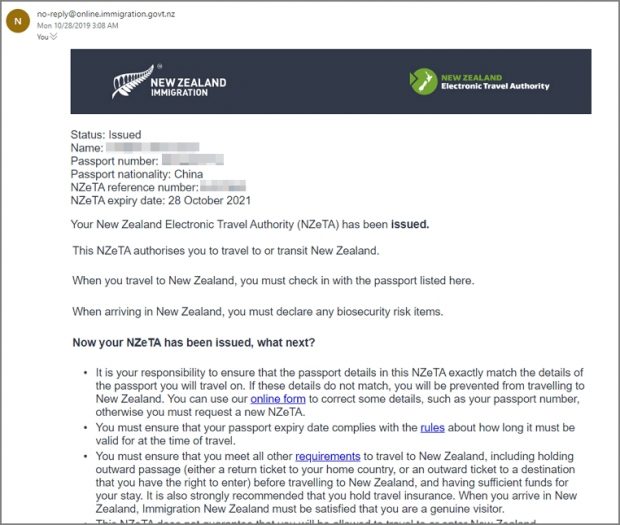 新西蘭ETA (NZeTA) 申請及使用經驗 | OHChance旅遊誌
